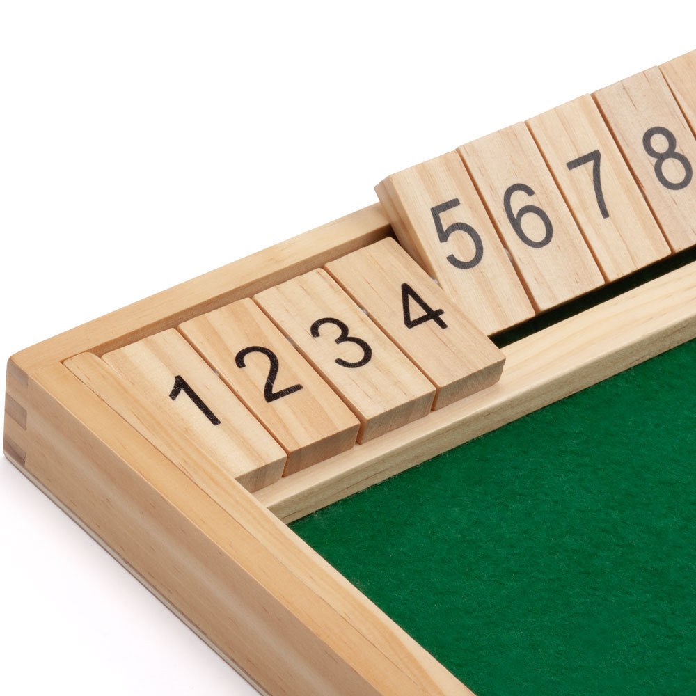 GSE Games & Sports Expert Shut The Box 12 Numbers Dice Game Board | Wayfair