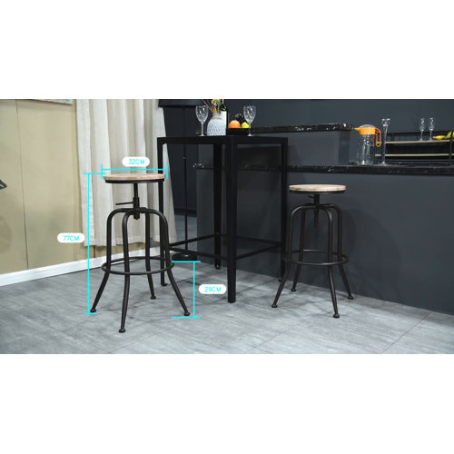 Trent Austin Alameda Height Adjustable Swivel Bar Stool & Reviews ...