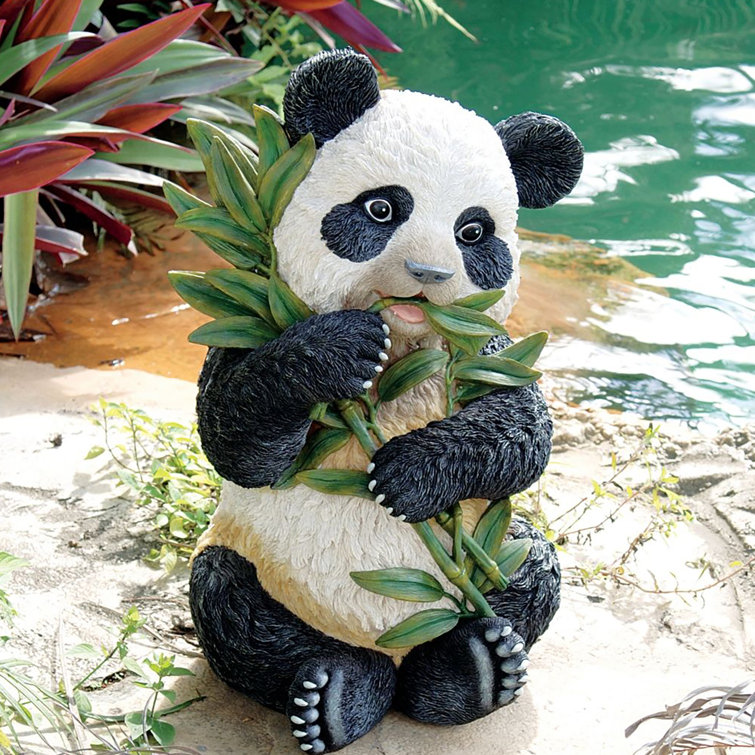 Design Toscano Tian Shan Asian Panda Statue & Reviews | Wayfair