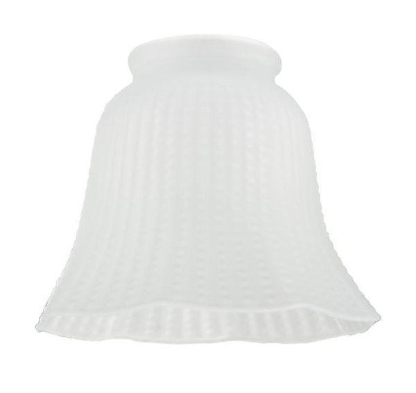 Westinghouse 9.7cm H Glass Bell Lamp Shade ( Screw On ) in White ...