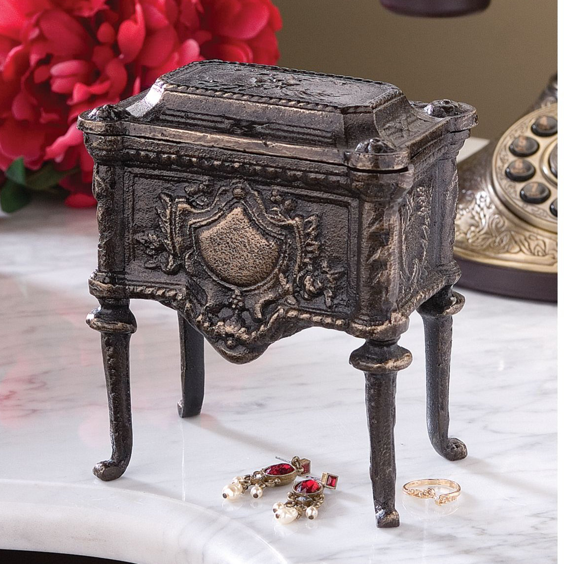 Design Toscano French Empire Authentic Foundry Cast Iron Box & Reviews ...