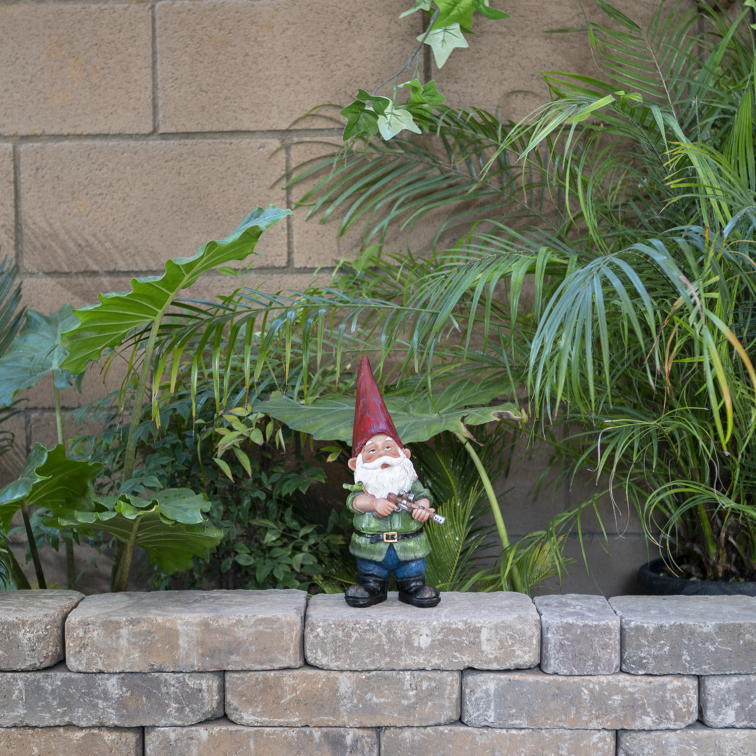 Trinx Hunting Garden Gnome with Yard Statue & Reviews | Wayfair