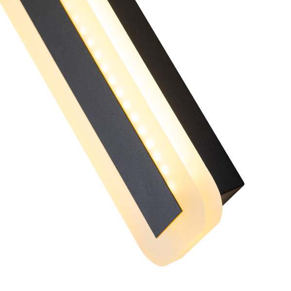 Ivy Bronx Barde Slender Sideway Outdoor Hardwired Bar Wall Sconce with ...