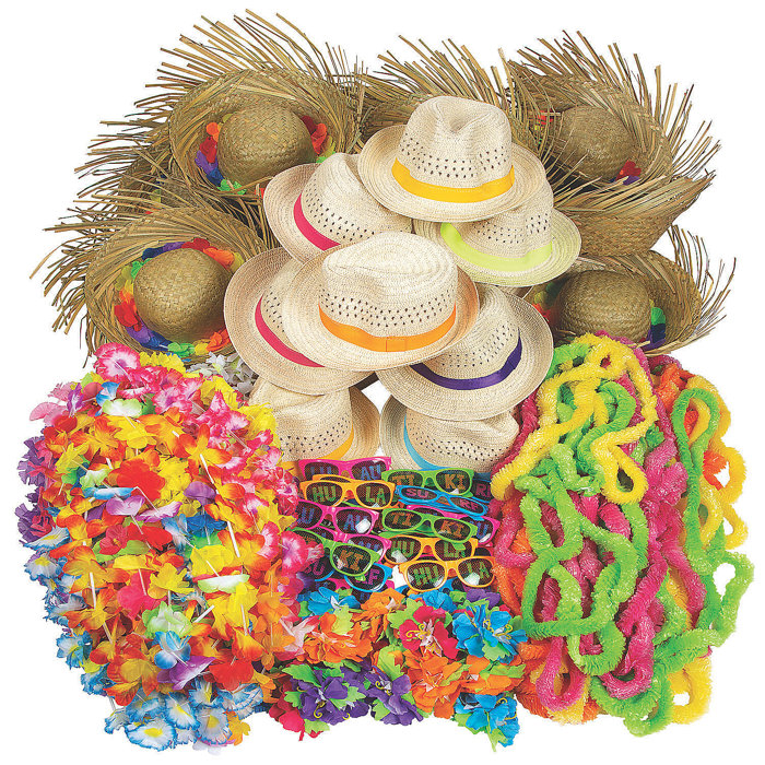 Oriental Trading Company Luau Wearables Kit For 50, Party Supplies, 156 ...