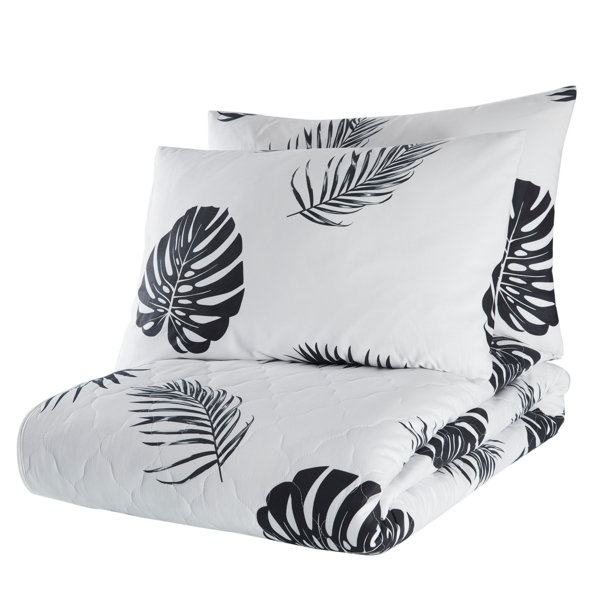 Bay Isle Home Monstair Black/White 142 TC Bedspread | Wayfair.co.uk