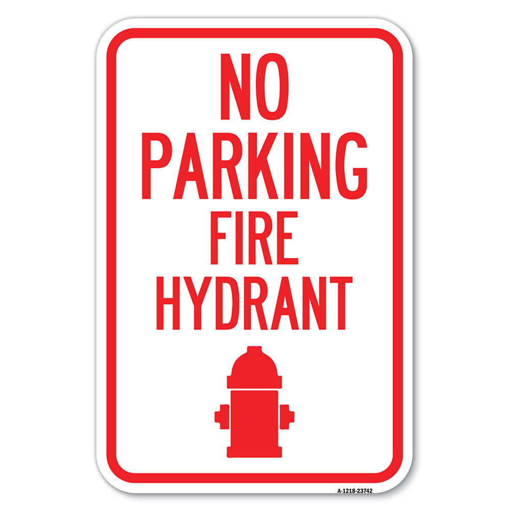 SignMission No Parking Fire Hydrant (With Graphic)/23742 | Wayfair