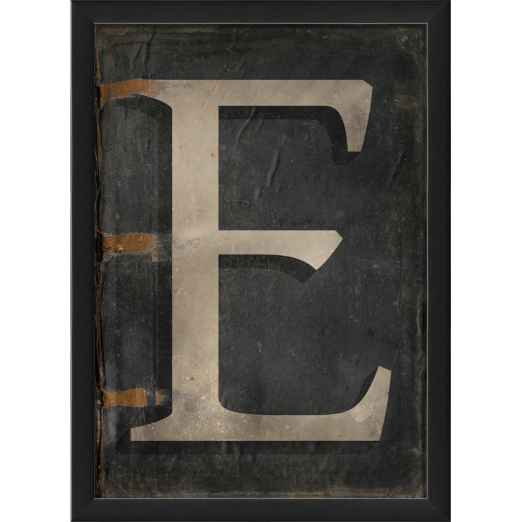 Williston Forge Letter E - Picture Frame Textual Art | Wayfair