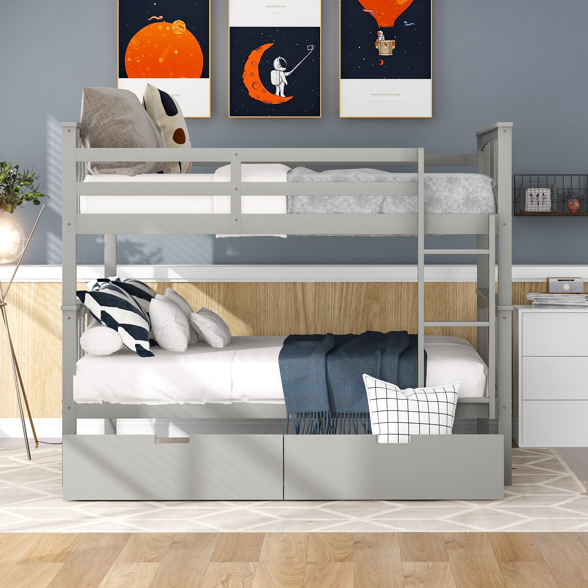 Harper Bright Designs Full Over Full Standard Bunk Bed By Harper Bright