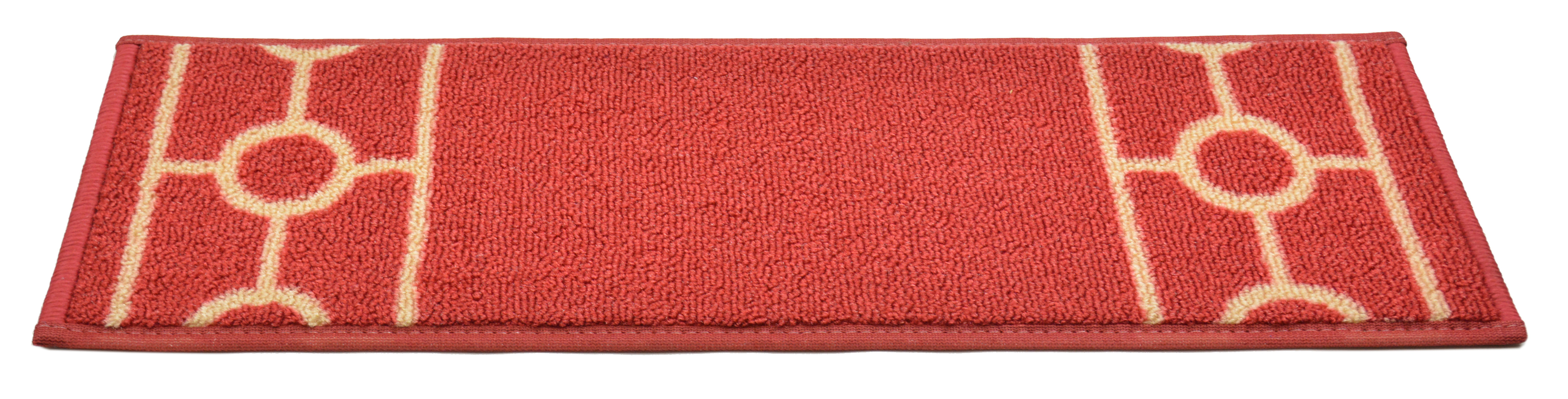 Mercer41 Slip Resistant Machine Washable Chain Bordered Low Pile Stair ...