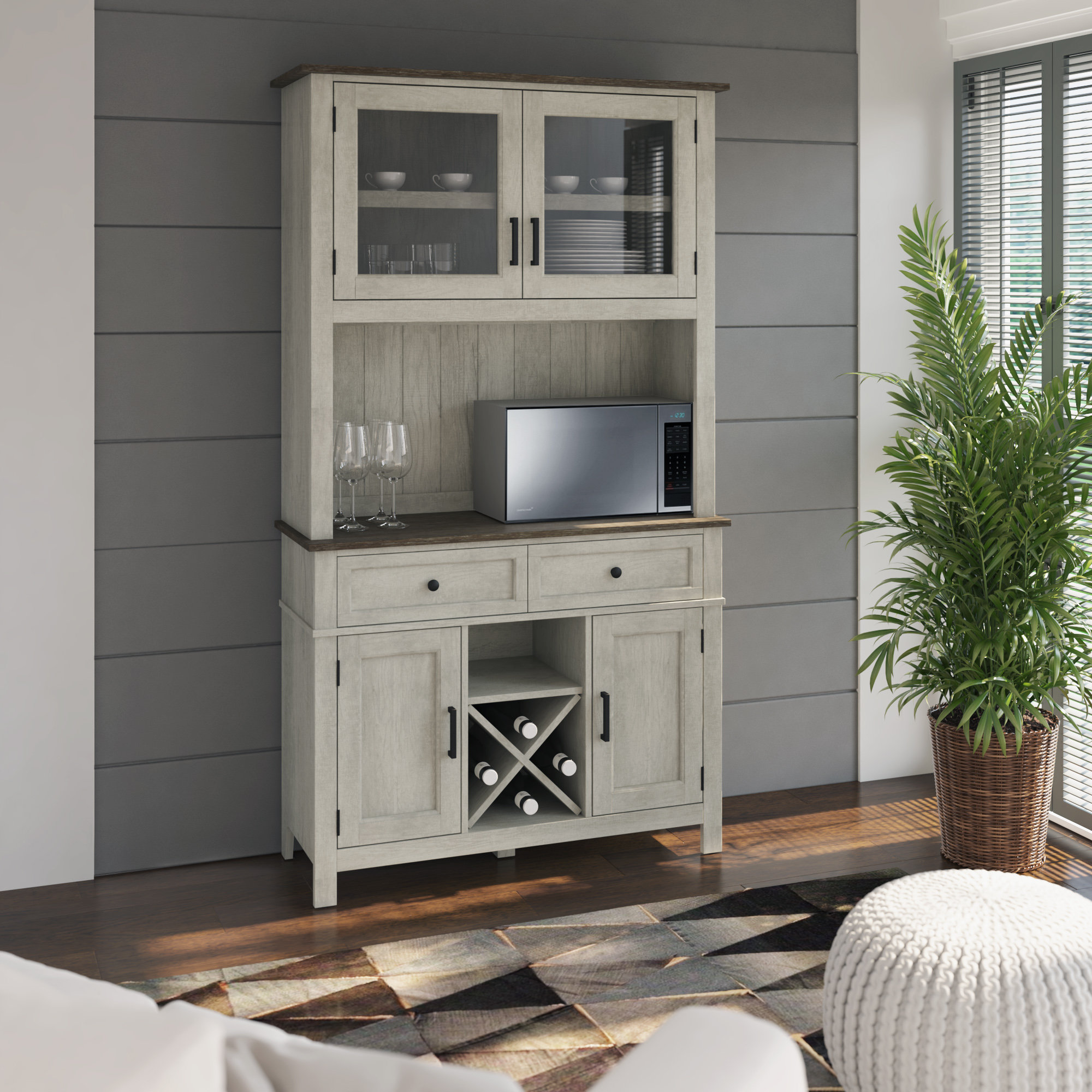 Sand & Stable Caister 42'' Wide Dining Hutch & Reviews | Wayfair