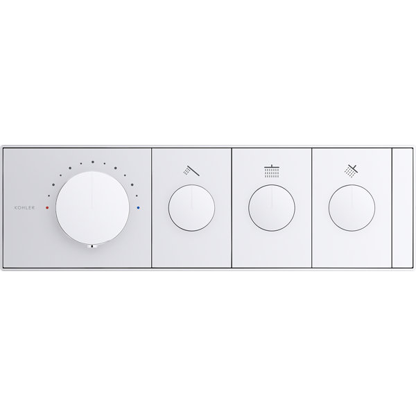 Kohler Anthem Three-Outlet Thermostatic Valve Control Panel With ...