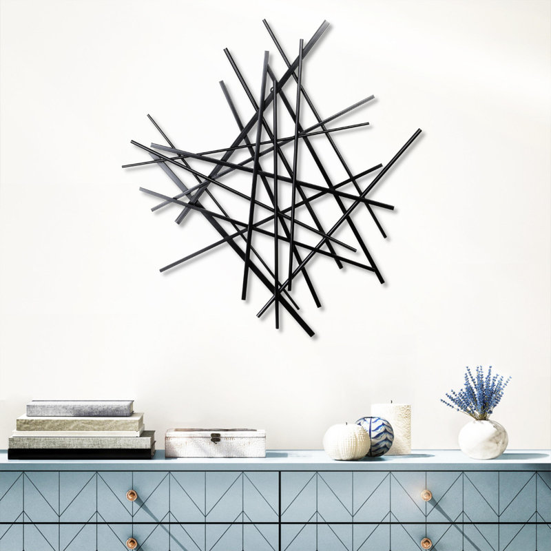 Wrought Studio Abstract Bar and Panel Wall Décor & Reviews | Wayfair