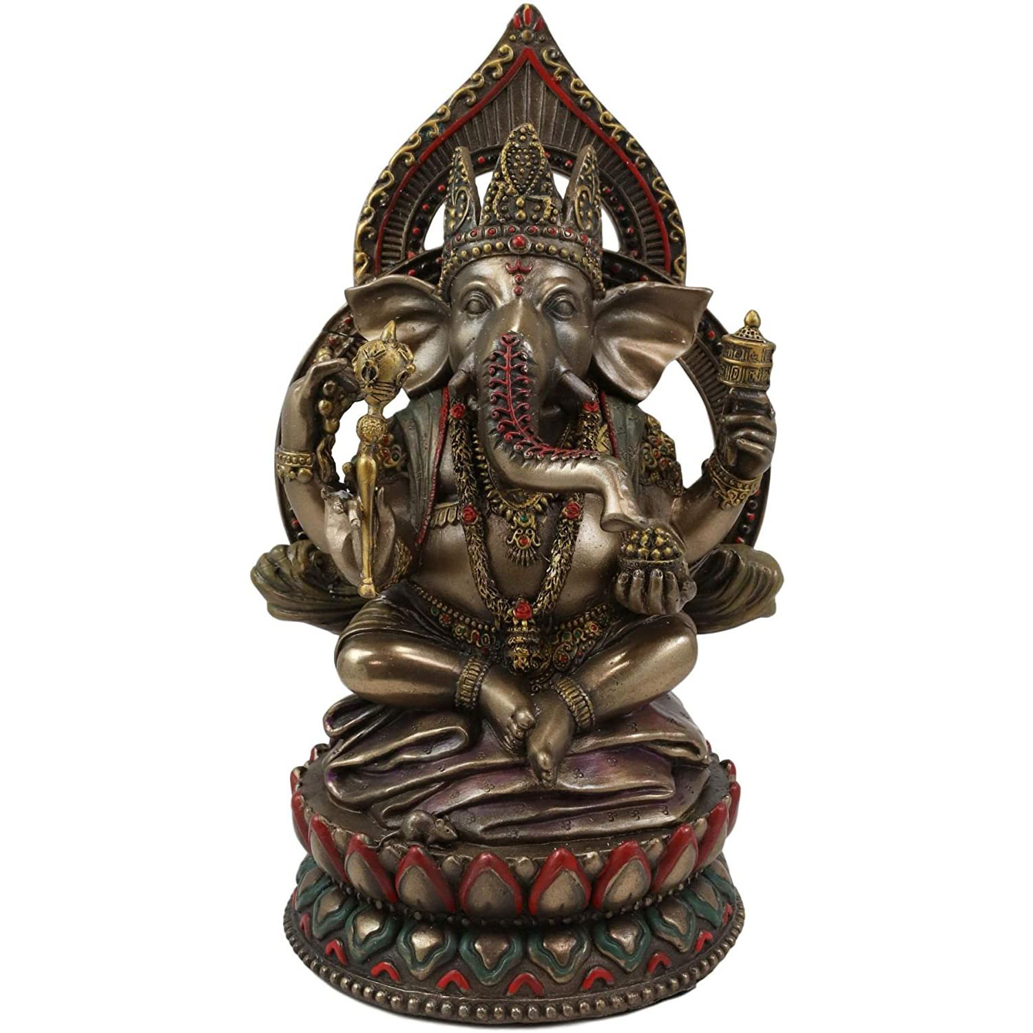 Bungalow Rose Hindu Supreme God Crowned Nritya Ganesha Chaturthi | Wayfair