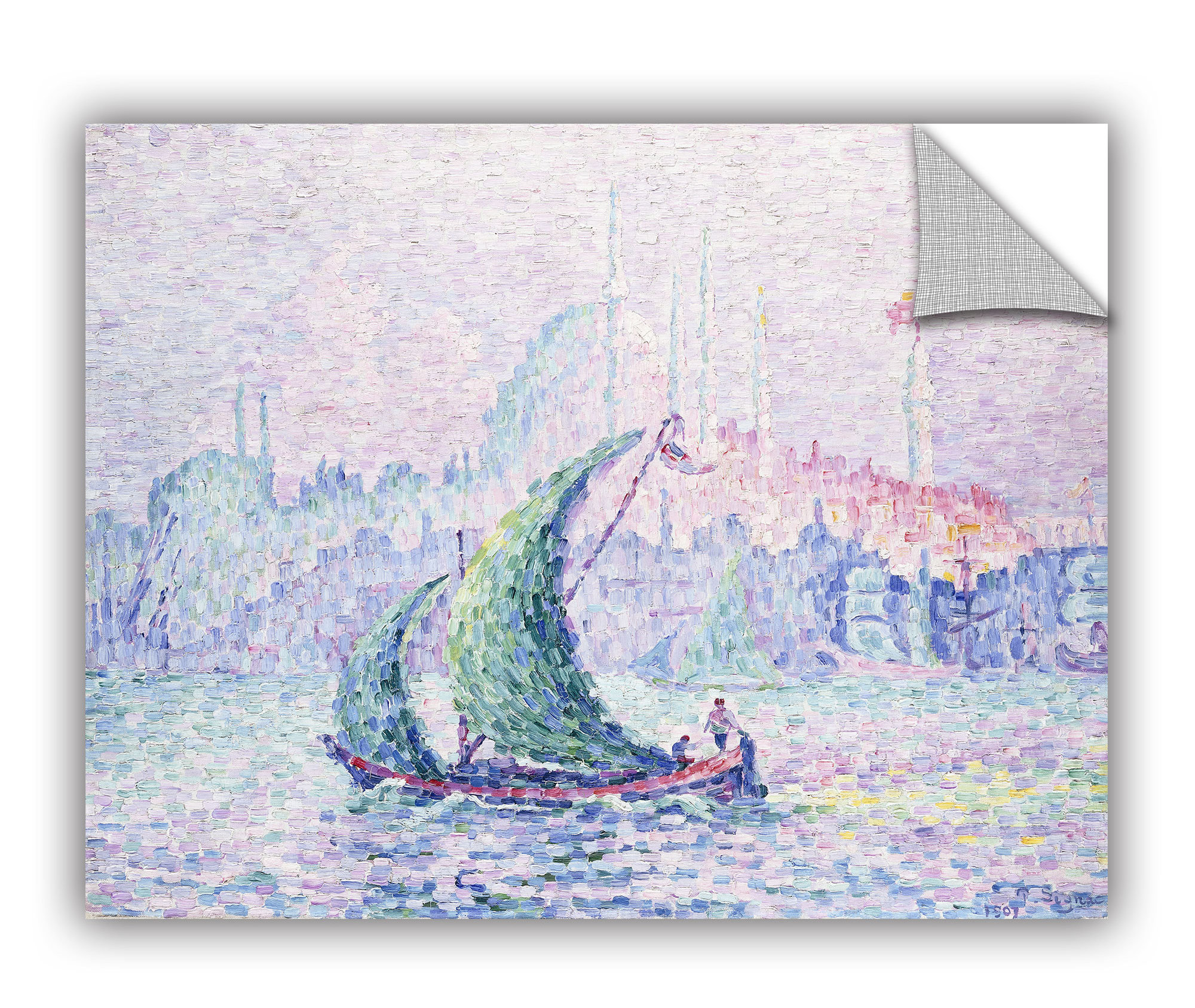 ArtWall Paul Signac Cote D'Or, the Suleimanie, Constantinople, 1907 ...
