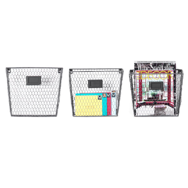 Wall-mount-wire-magazine-rack | Wayfair