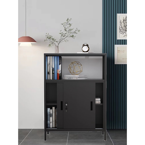 17 Stories Mobile Sliding Door Filing Cabinet - Wayfair Canada