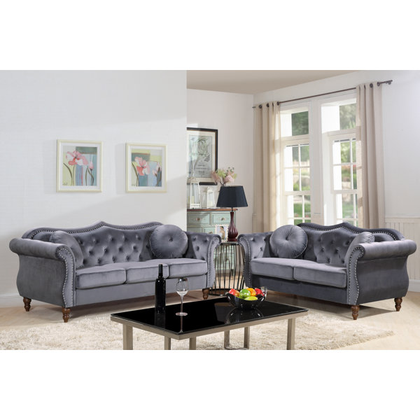 Hunter-green-sofa-set | Wayfair
