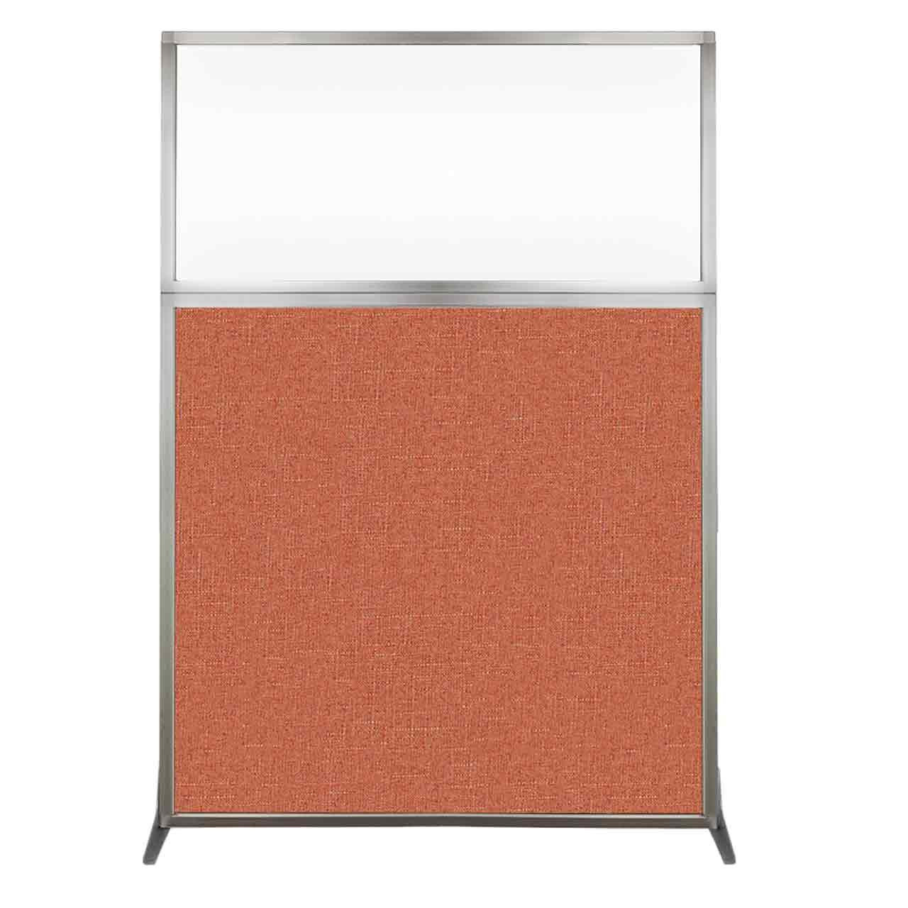 Versare 6' Tall Hush Screen Portable Partition - Clear Window | Wayfair