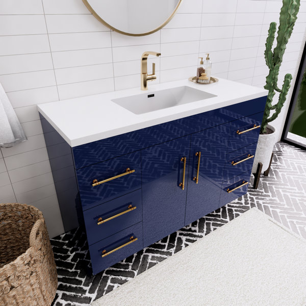 Elsa Spring 48" Single Bathroom Vanity Set | Wayfair