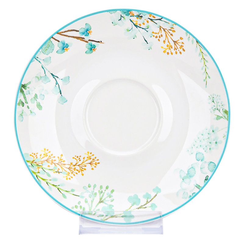 STP Goods Mint Leaves Bone China Dinnerware Set - Service for 4 | Wayfair