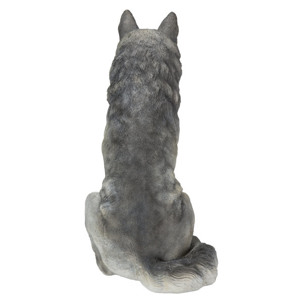 Hi-Line Gift Ltd. Sitting Wolf Statue | Wayfair