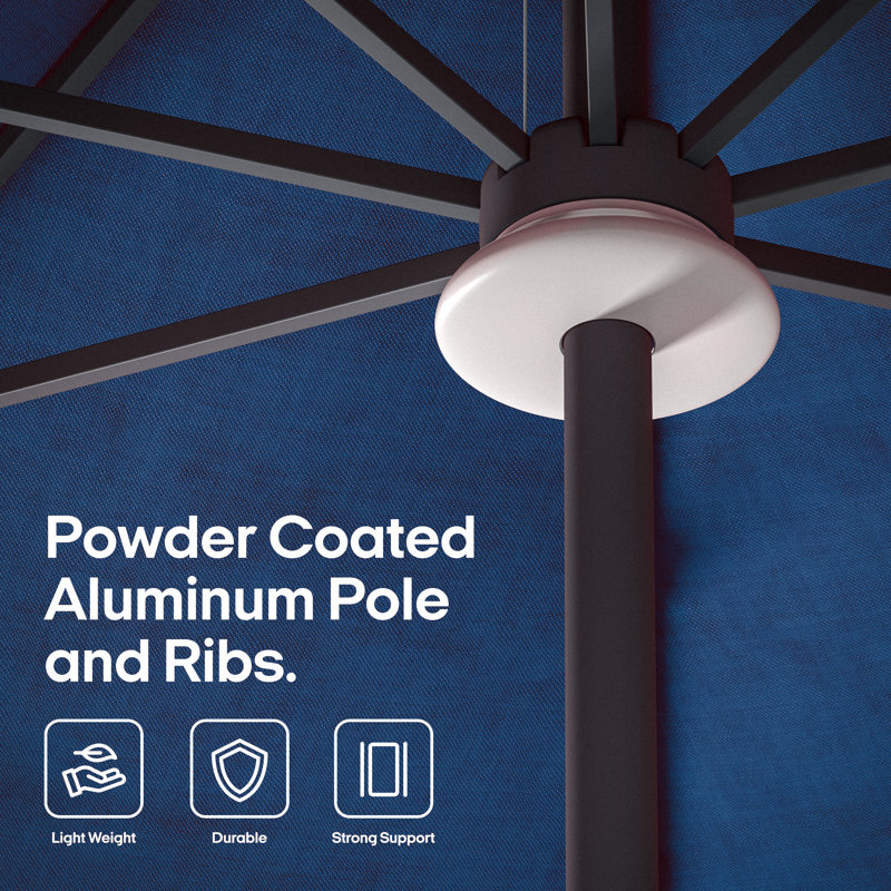 Above Height 9 Feet Smart Umbrella with Remote Control, Wind Sensor ...