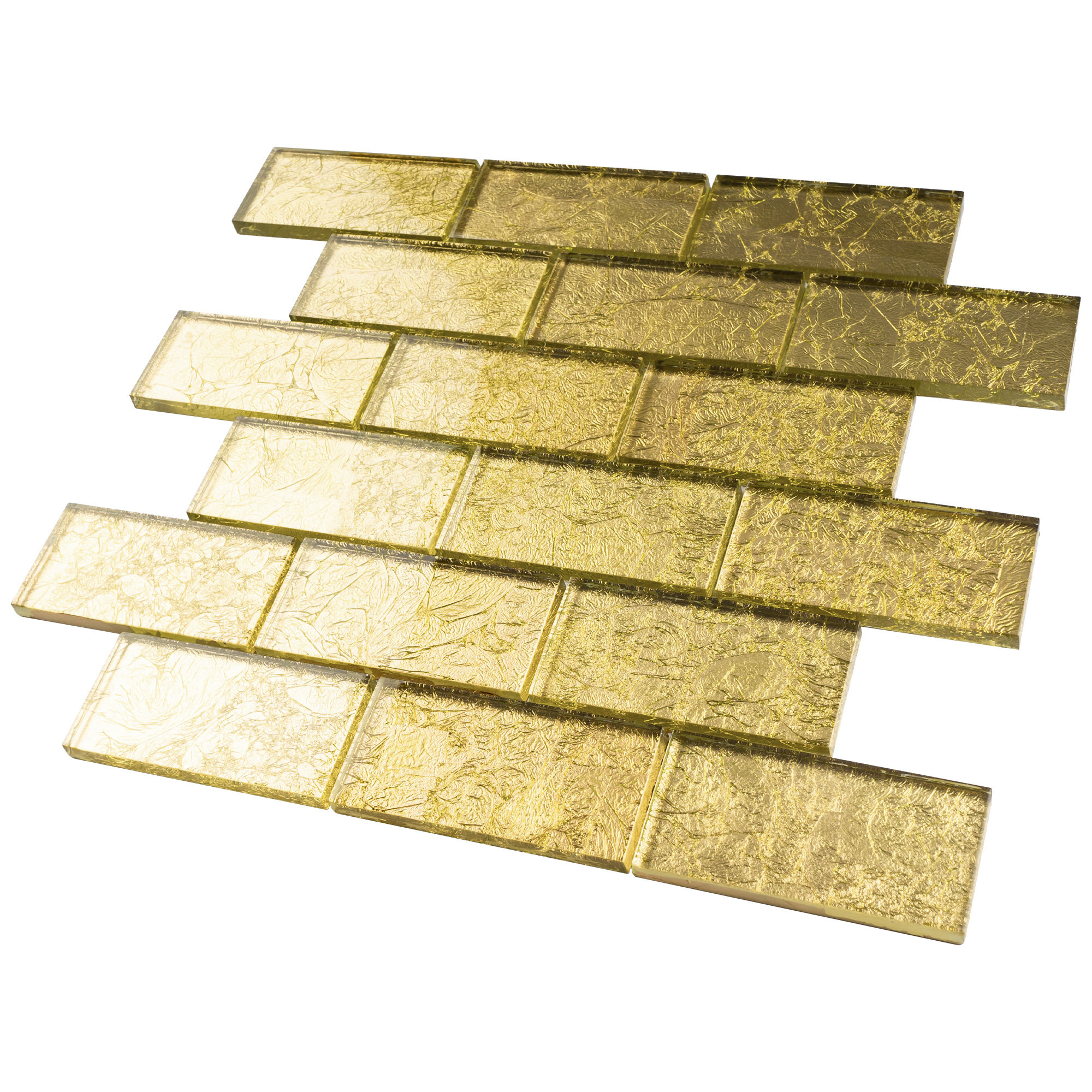 Supreme Tile Galaxy 2" x 4" Glass Brick Joint Mosaic Wall Tile ...