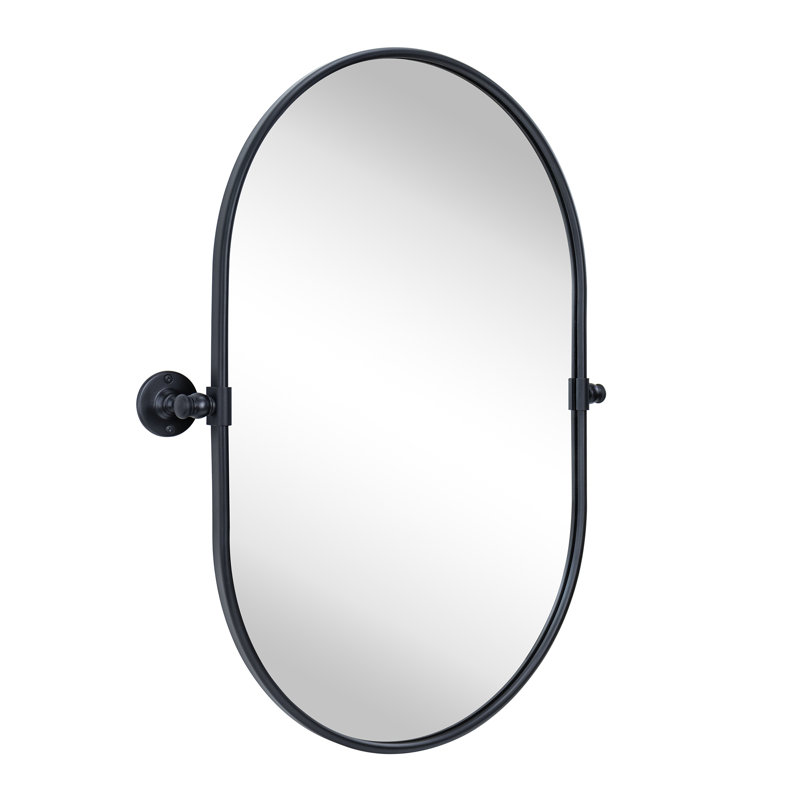 Red Barrel Studio® Oval Metal Wall Mirror & Reviews | Wayfair