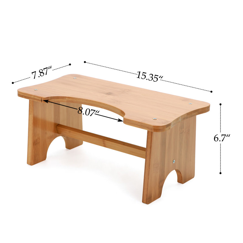 Lark Manor 6.69" Wood Lightweight Step Stool & Reviews | Wayfair