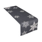 The Holiday Aisle® Rectangular Floral Christmas Polyester Table Runner ...