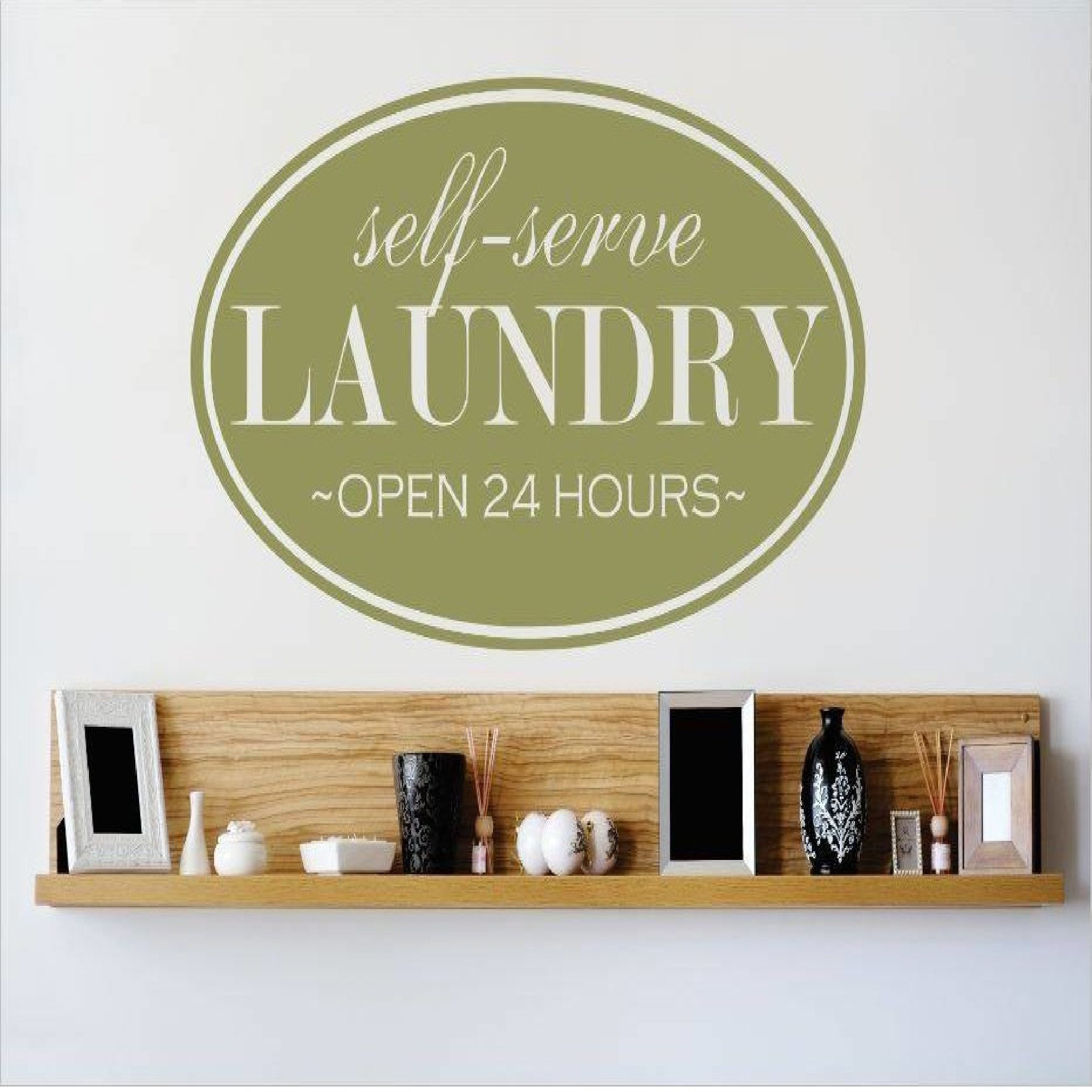 Winston Porter Self Serve Laundry Wall Decal & Reviews | Wayfair