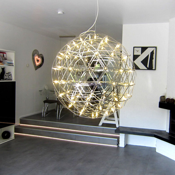 s.luce Atom 70 dimmable LED pendant lamp metal sphere | Wayfair.co.uk