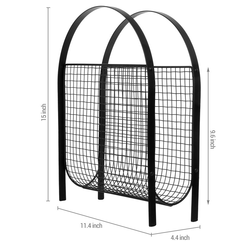 Rebrilliant Metal Free Standing Magazine Rack | Wayfair