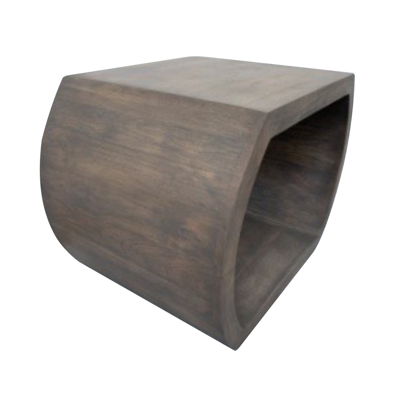 Loon Peak® Cui 21'' Tall Solid Wood Block End Table | Wayfair