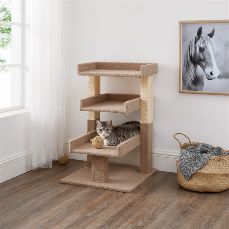 Tucker Murphy Pet™ Totnes Nala Cat Tree for Cats, 3 Level Cat Play ...
