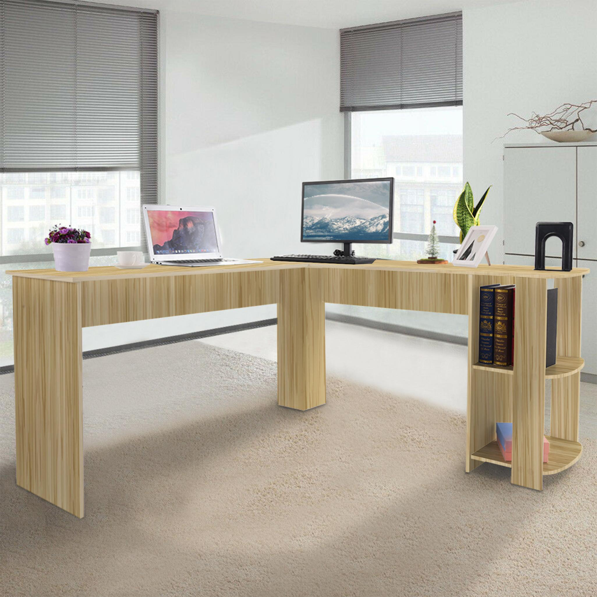 Latitude Run® L-Shape Writing Desk | Wayfair