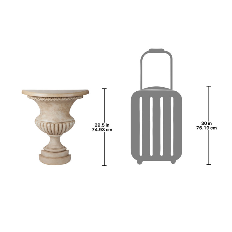 Design Toscano Garden of Versailles Wall Urn Console Table & Reviews ...