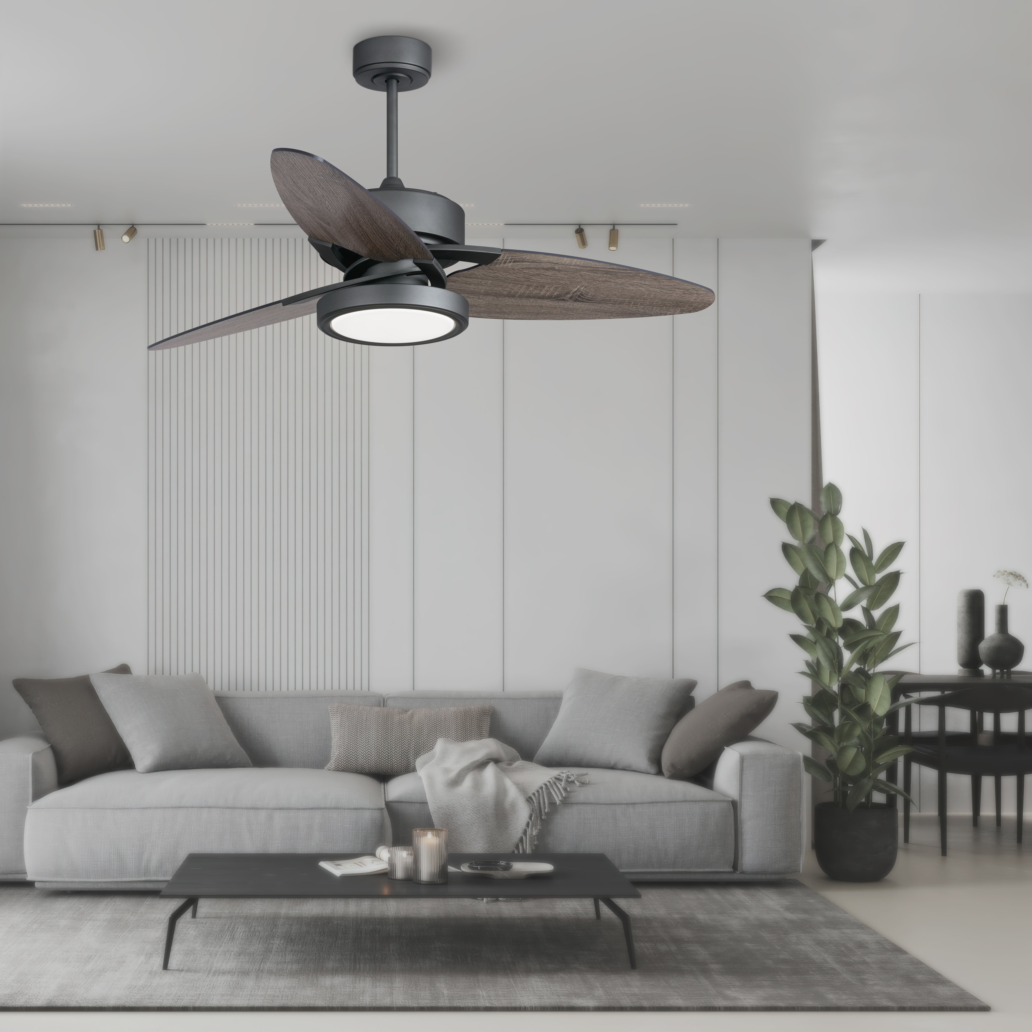 Ivy Bronx Cieron 52'' Ceiling Fan with LED Lights | Wayfair