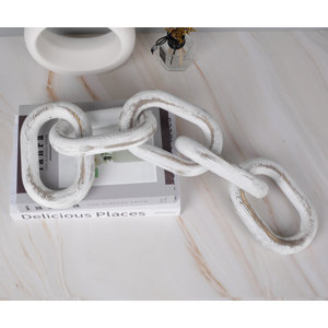 Dakota Fields Wood Chain Link Decor Sculpture & Reviews | Wayfair