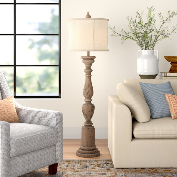Wood-spindle-floor-lamp | Wayfair