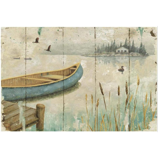 Breakwater Bay 'Waterside V' Unframed Giclee On Paper Print, 24 ...