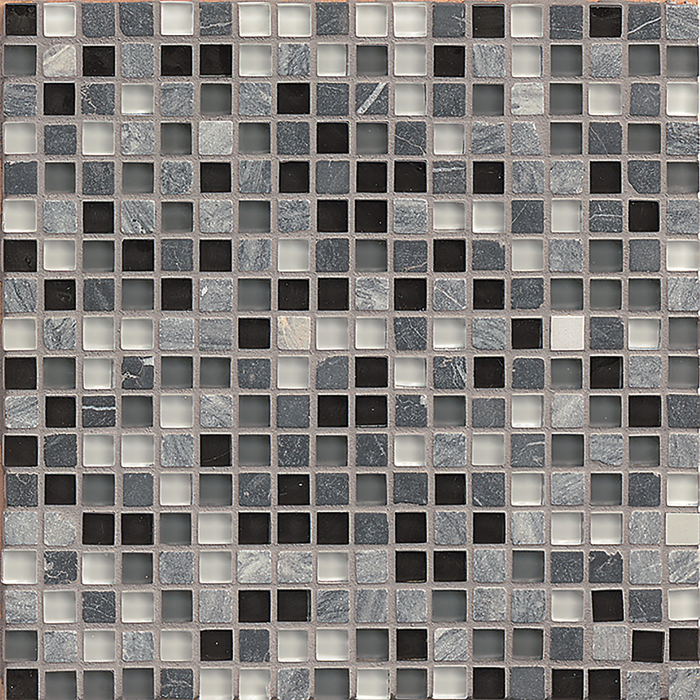 Bedrosians Eclipse 0.75" x 0.75" Glass Grid Mosaic Wall Tile | Wayfair