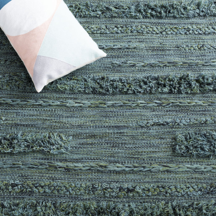 Laurel Foundry Modern Farmhouse Hartzler Handmade Flatweave Dark Green ...