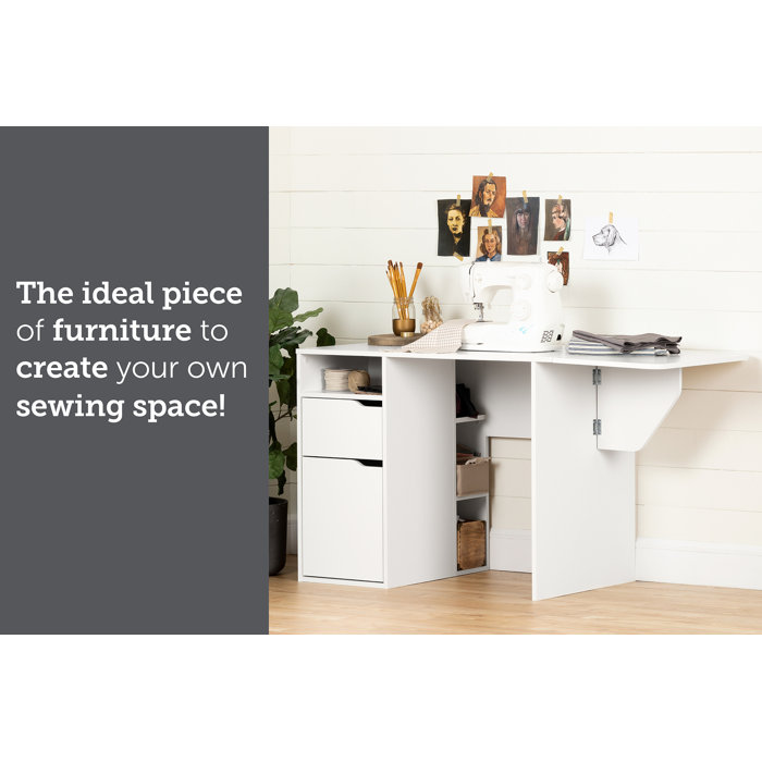 South Shore Crea Expandable Craft Table & Reviews | Wayfair