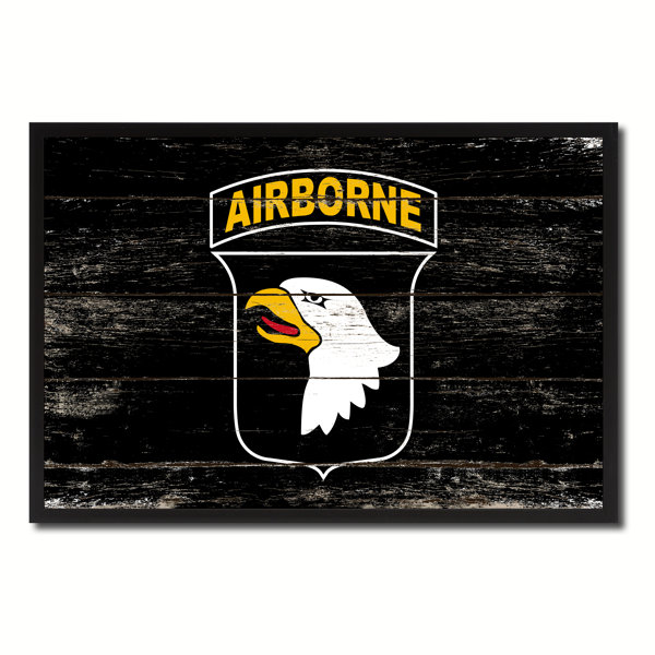 Gracie Oaks US Army 101St Airborne Military Flag - Picture Frame Print ...