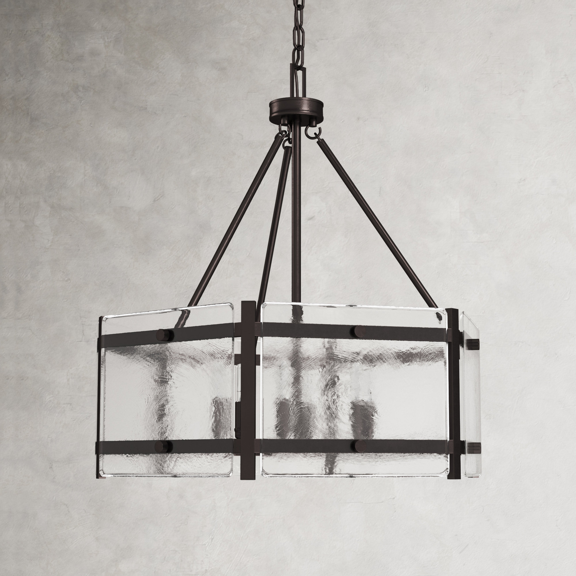 Birch Lane™ Clements 6 - Light Dimmable Lantern Geometric Chandelier ...