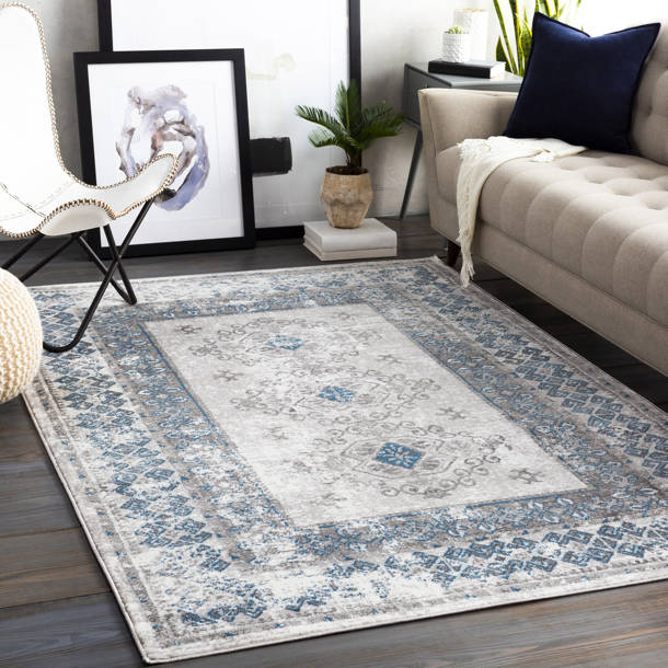 Langley Street Fitz Oriental Navy Area Rug & Reviews | Wayfair
