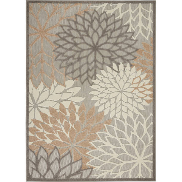 Canora Grey Curbelo Green/Ivory Indoor/Outdoor Rug | Wayfair