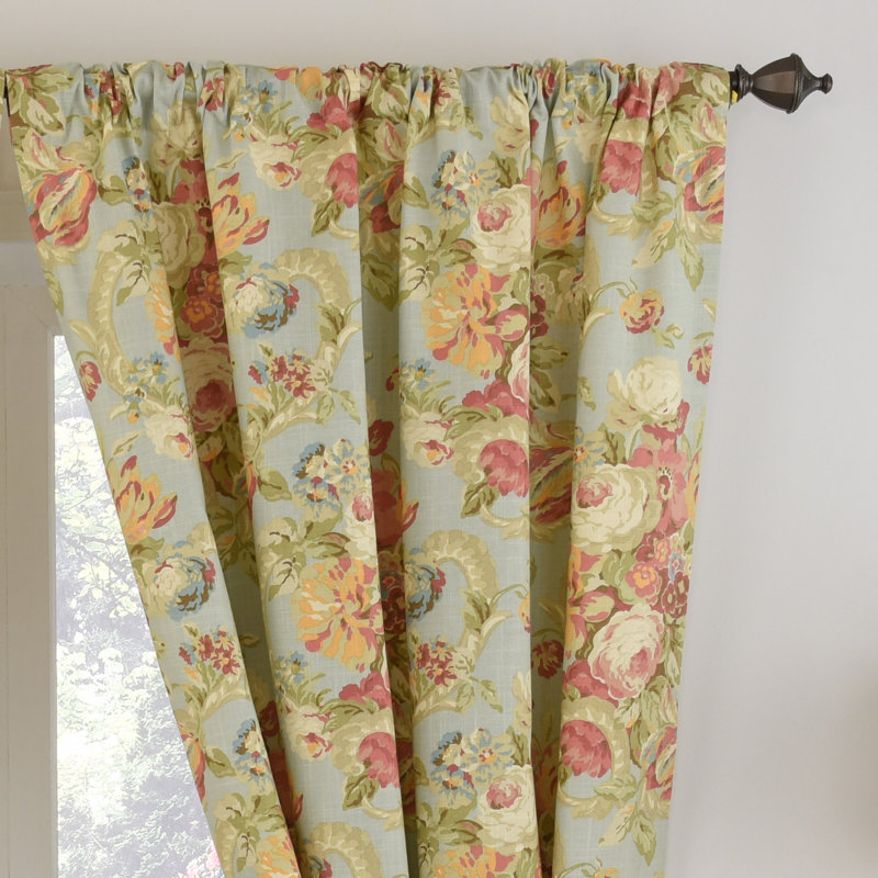 Waverly Spring Bling 100% Cotton Room Darkening Curtain Panel & Reviews ...