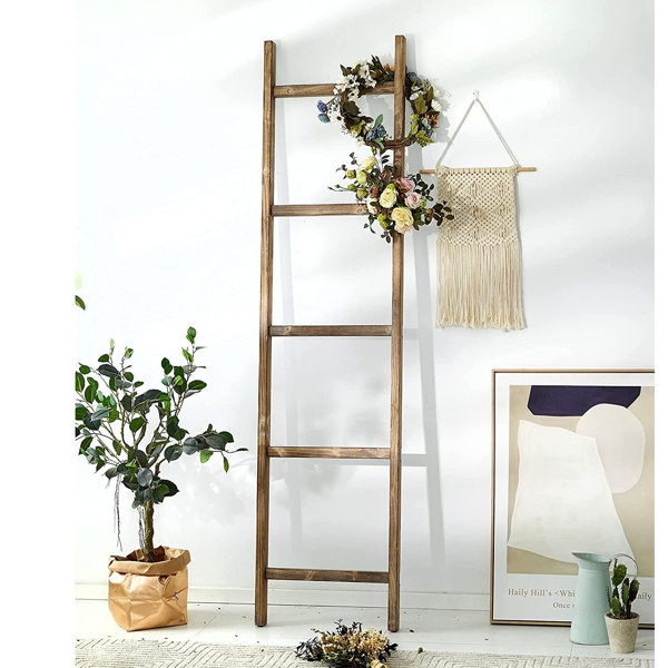Loon Peak® 76'' Tall Solid Wood Blanket Ladder | Wayfair
